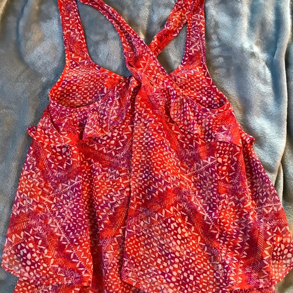Ecote | Tops | Ecote Racer Back Flutter Tank | Poshmark